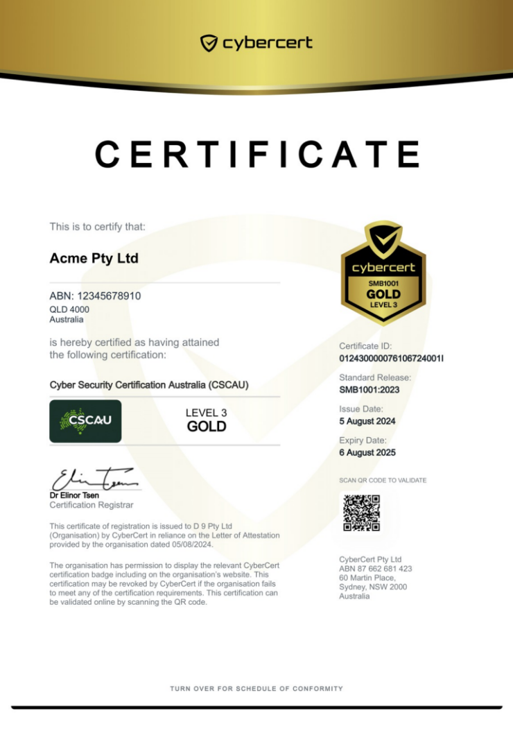 SMB1001:2025 - Southern Cyber